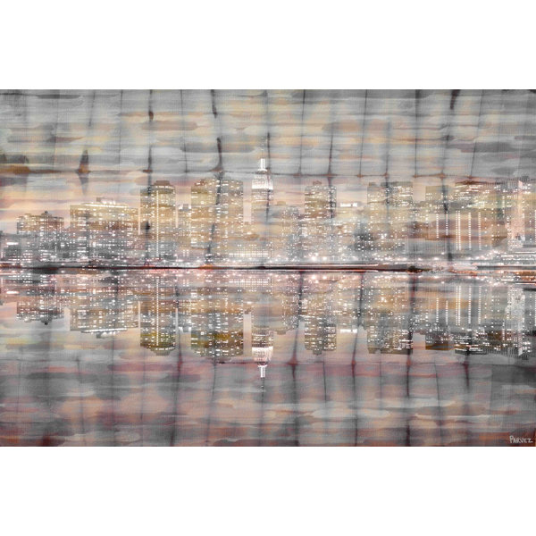 Parvez Taj 'Bright Lights' by Parvez Taj Painting Print on Wrapped ...