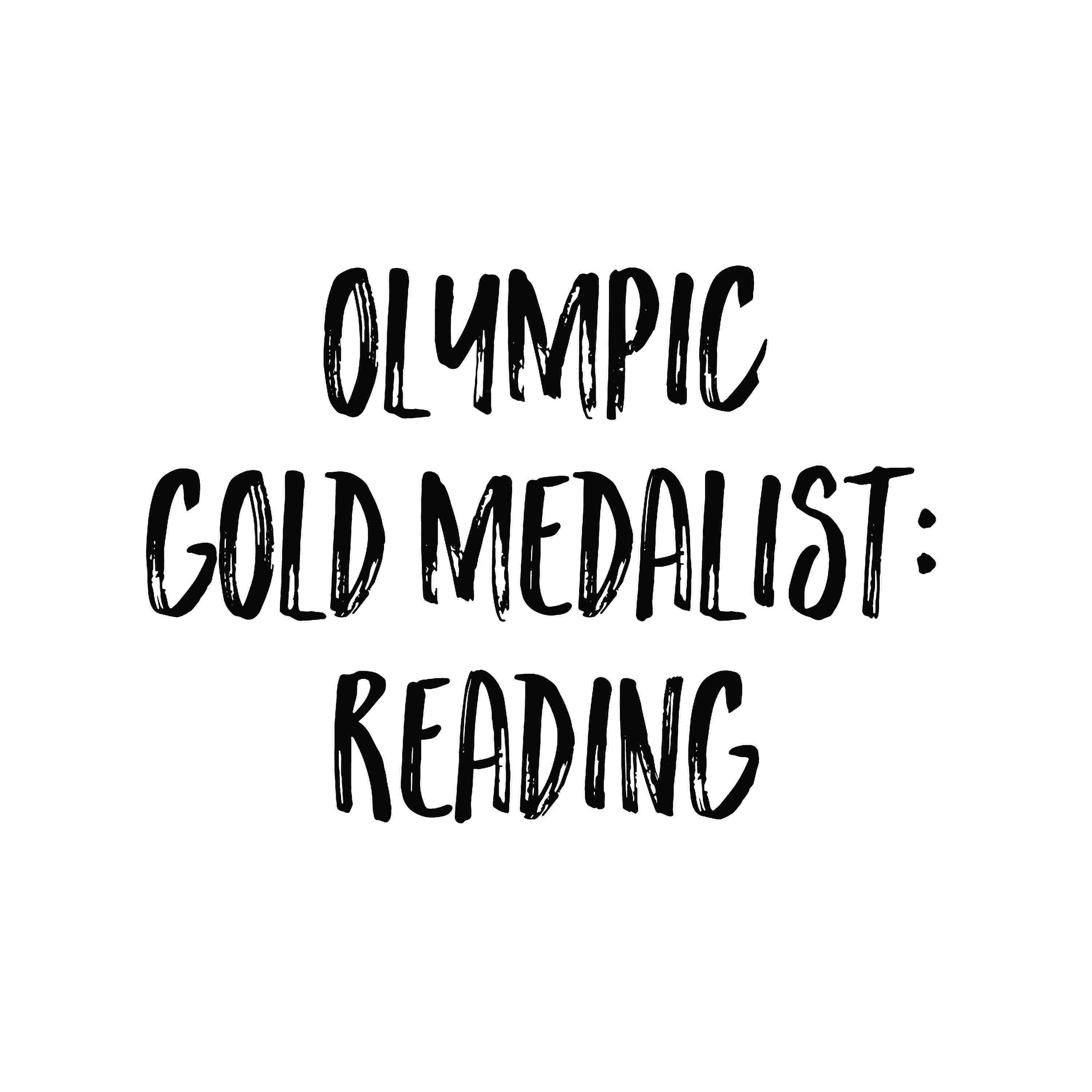 Trinx Gold Medal Reading - Wrapped Canvas Textual Art | Wayfair