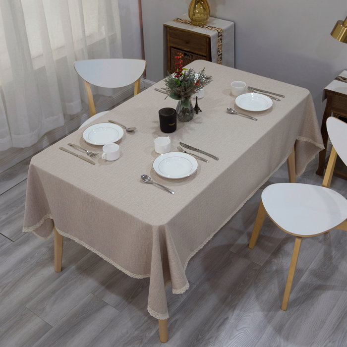 One Allium Way® Solid Heavy Weight Lace Trim Rectangle Fabric ...