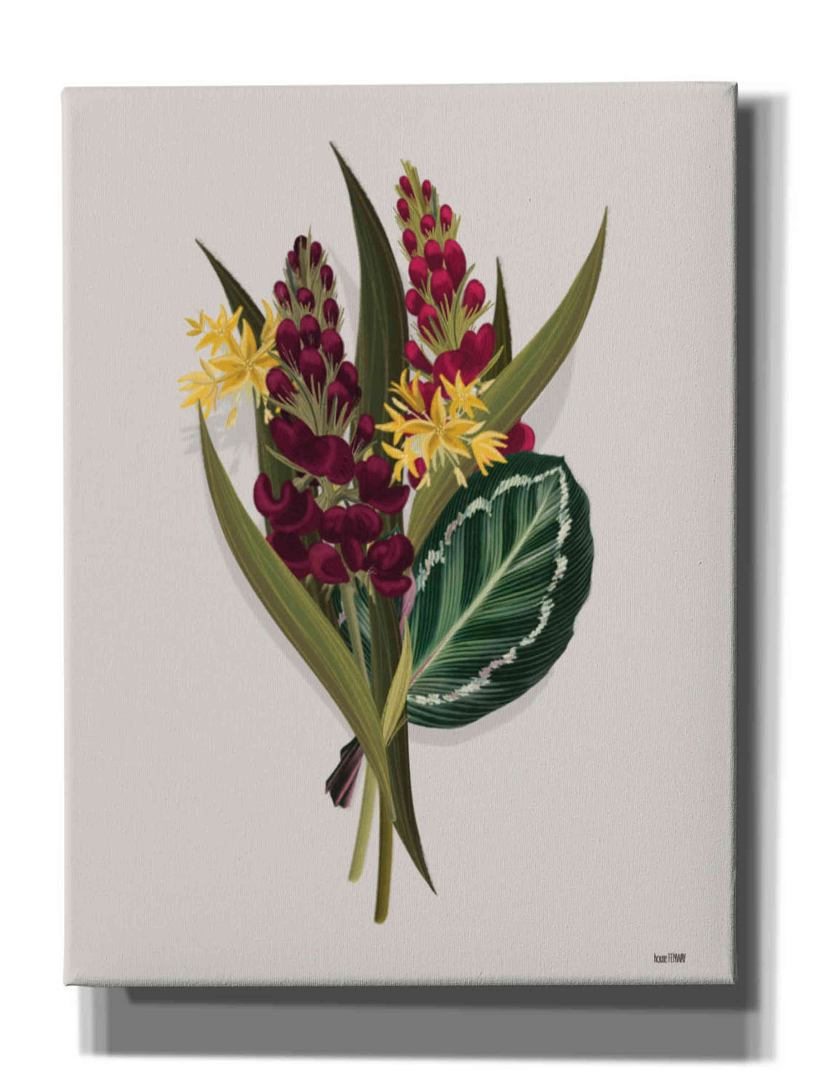 Epic Graffiti Tropical Sprig by House Fenway - Wrapped Canvas Graphic ...