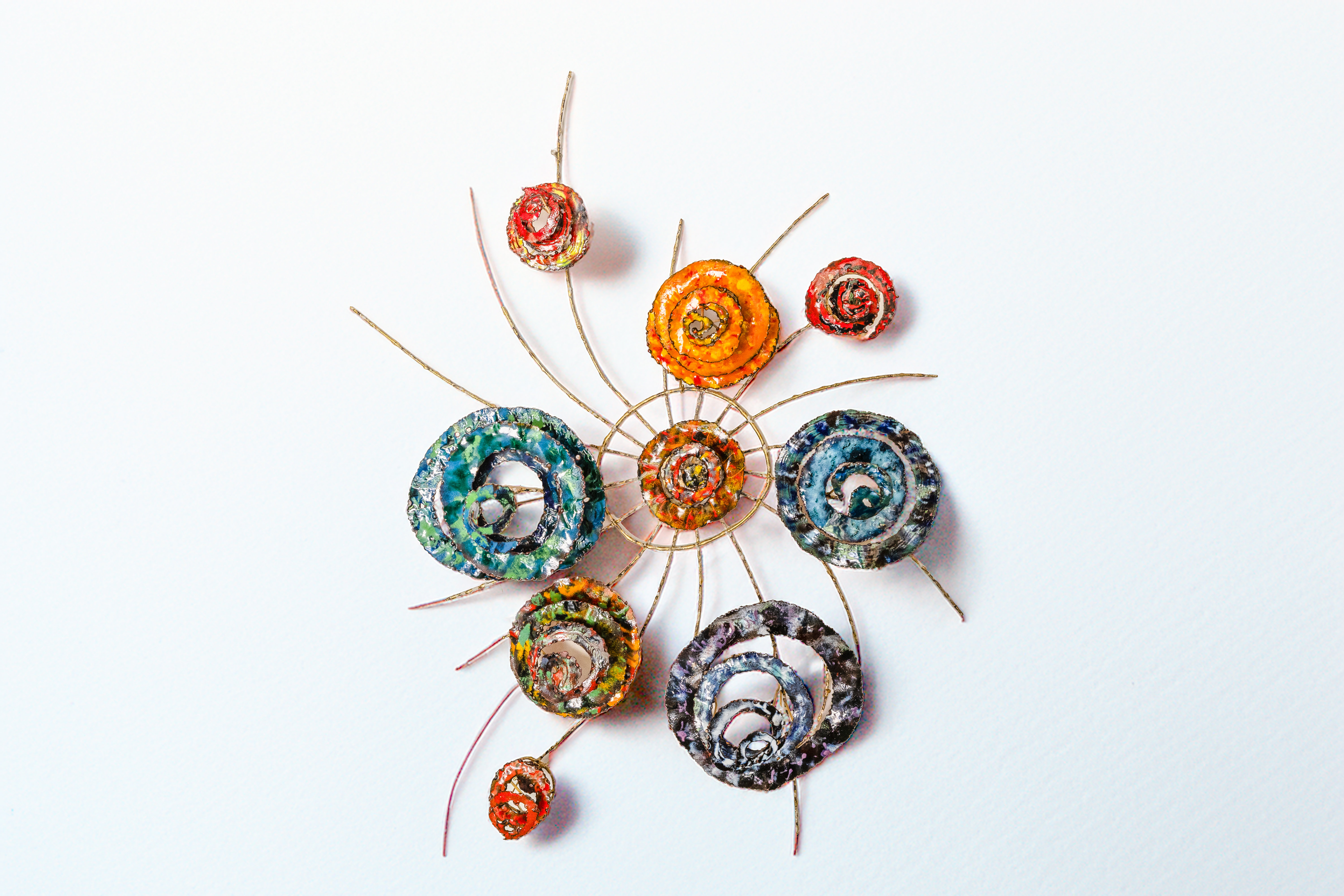 Platinum Art Group Helix Universe Copper Wall Sculpture by Paul Harvey ...