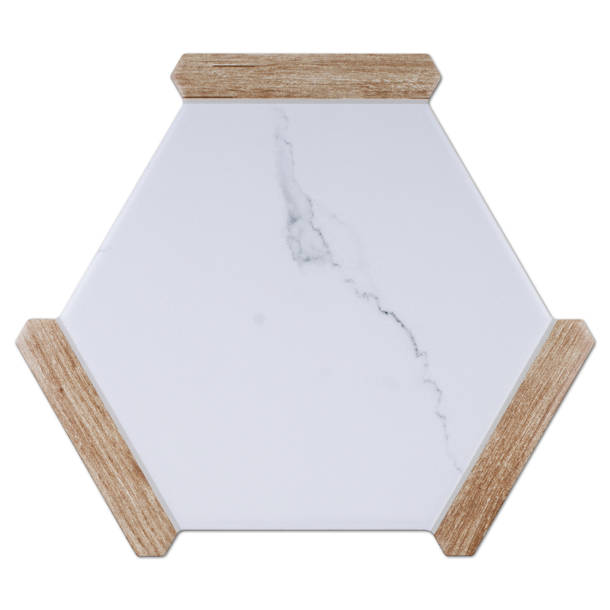 Supreme Tile Avant Ontario Hexagon 9" x 10" Matte Porcelain Wall ...