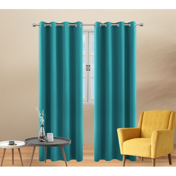 Eider & Ivory™ Talala Microfiber Solid Color Room Darkening Thermal ...