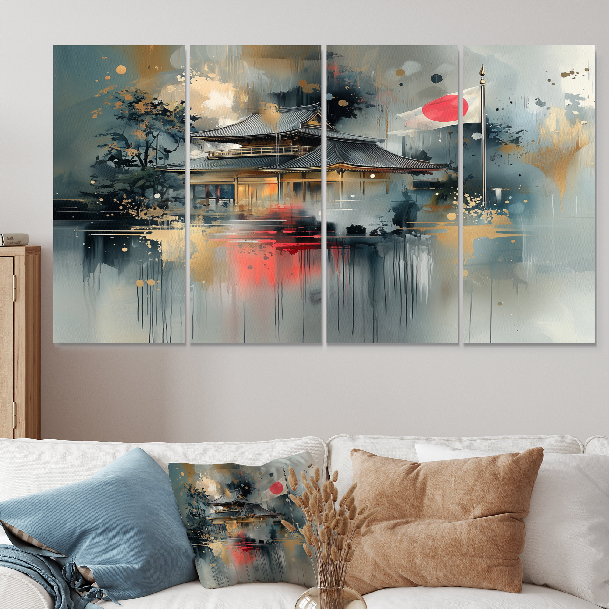 Red Barrel Studio® Modern Japan Kyoto Temples I - Japan Wall Art ...