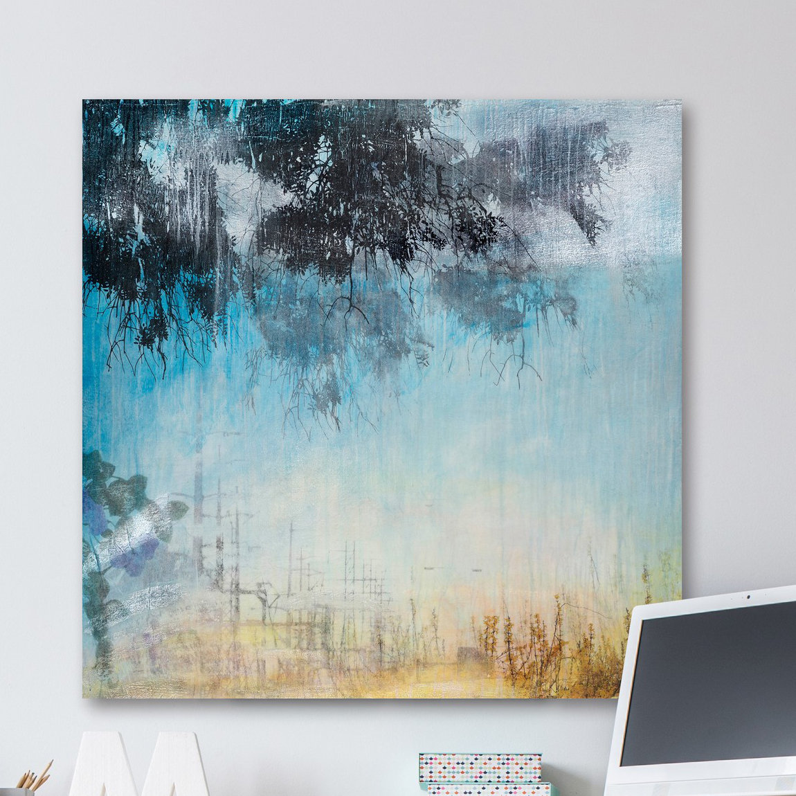 Marmont Hill 'Forsythia 1' by Tracy Silva Barbosa Painting Print on ...