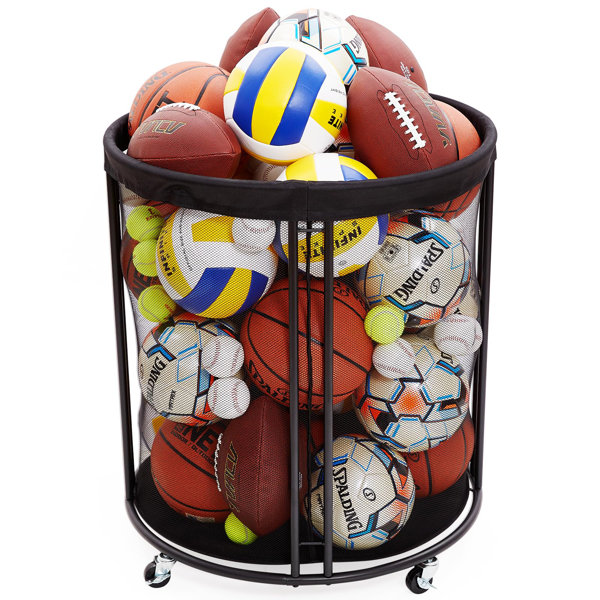 17 Stories Upgraded Ball Storage Bin & Cart | Wayfair