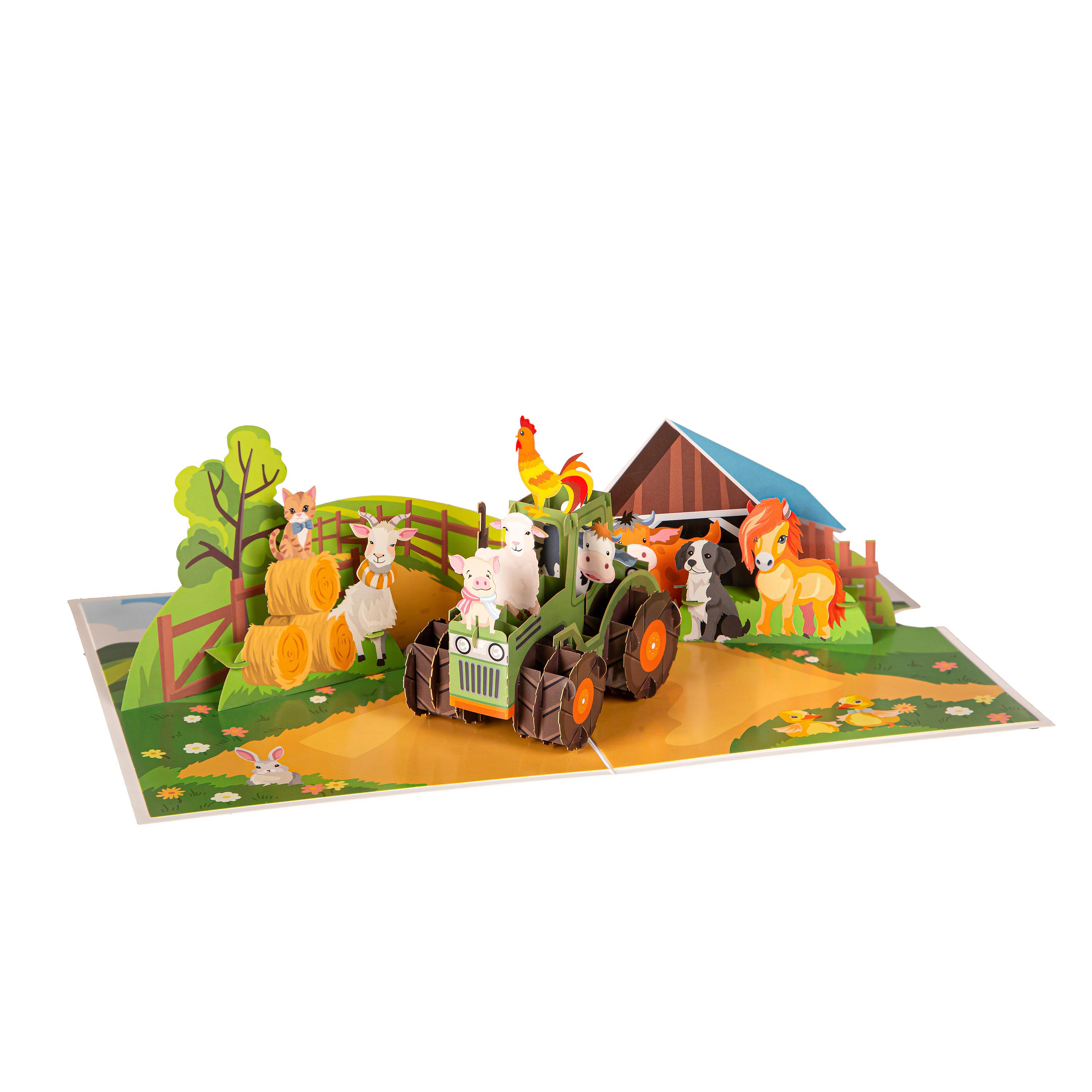 Evergreen Enterprises, Inc Farm Paper Pop Up Card | Wayfair
