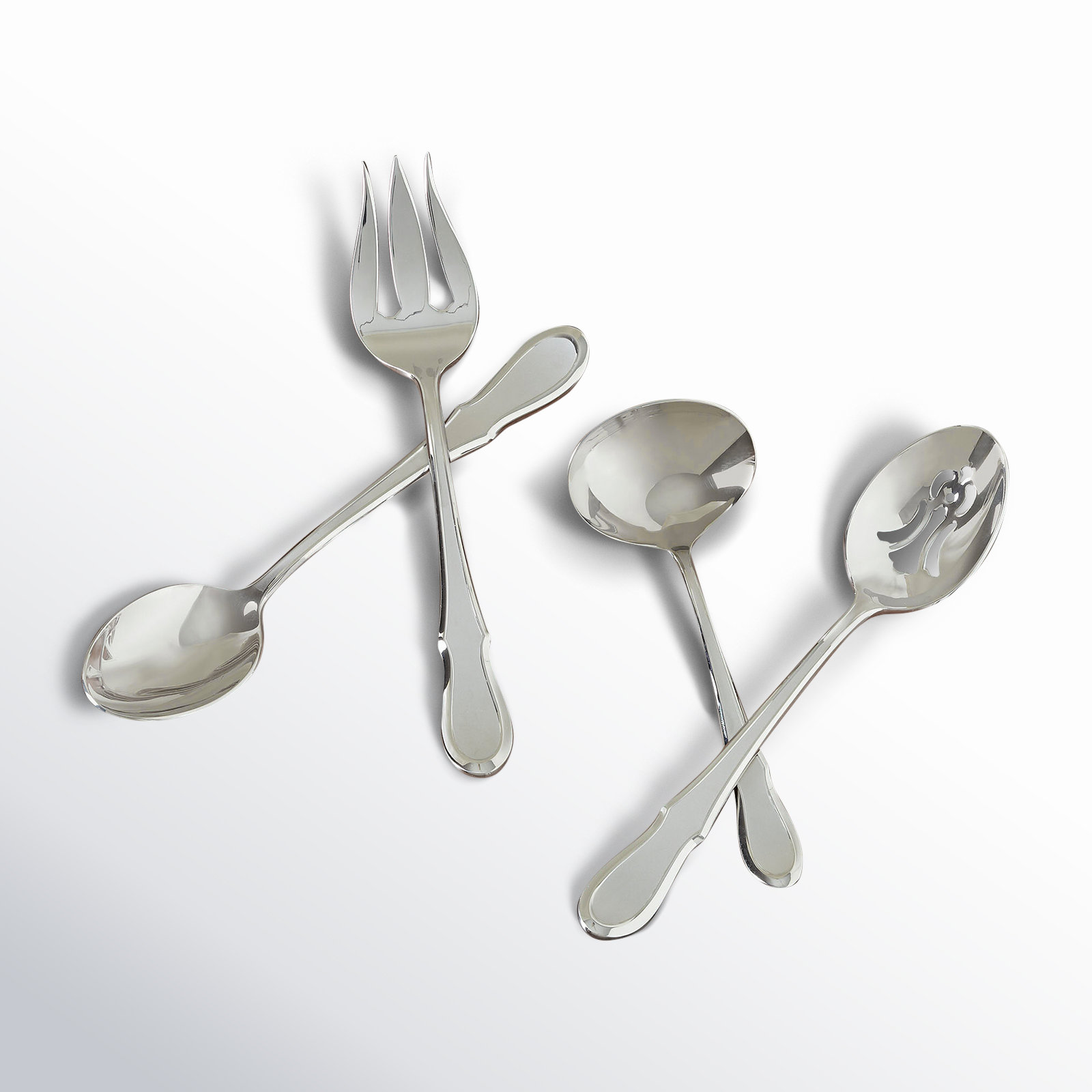 Birch Lane™ Humphries Flatware 4-Piece Hostess Set | Birch Lane