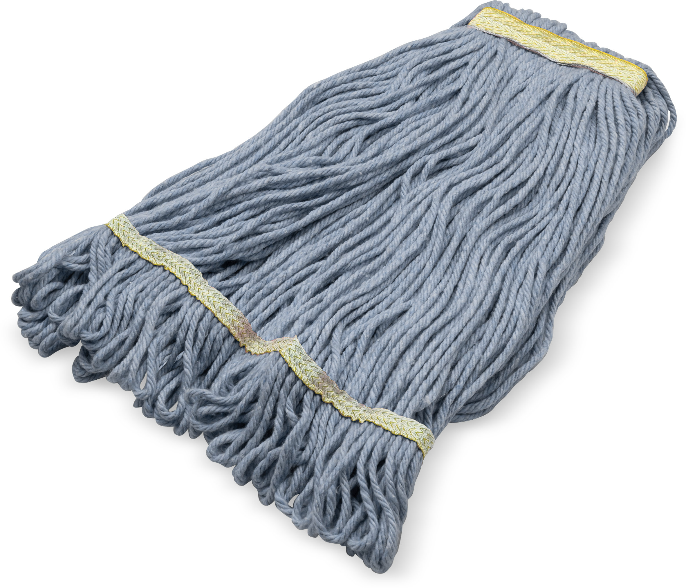 Carlisle Food Service Products Small Blue Looped-End Mop W/Yellow Band ...