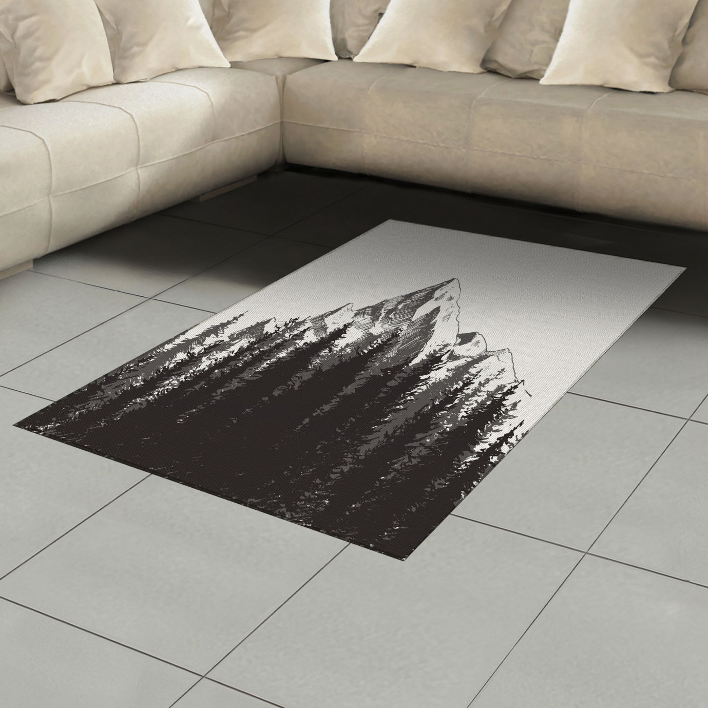 East Urban Home Prehistoric High Density Long Fiber Poly Threads ...