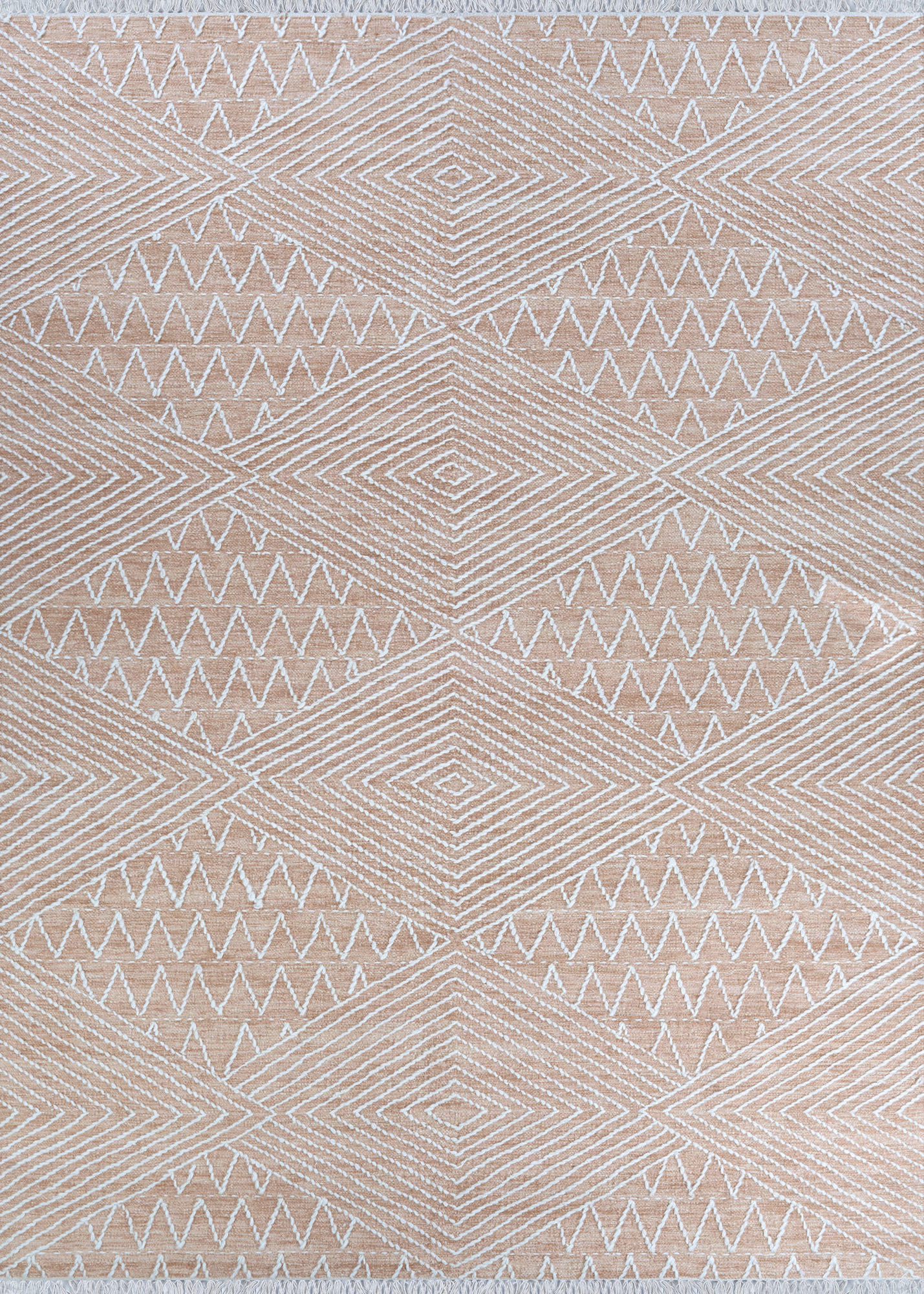 Bungalow Rose Louella Flatweave Wool Tan Area Rug | Wayfair