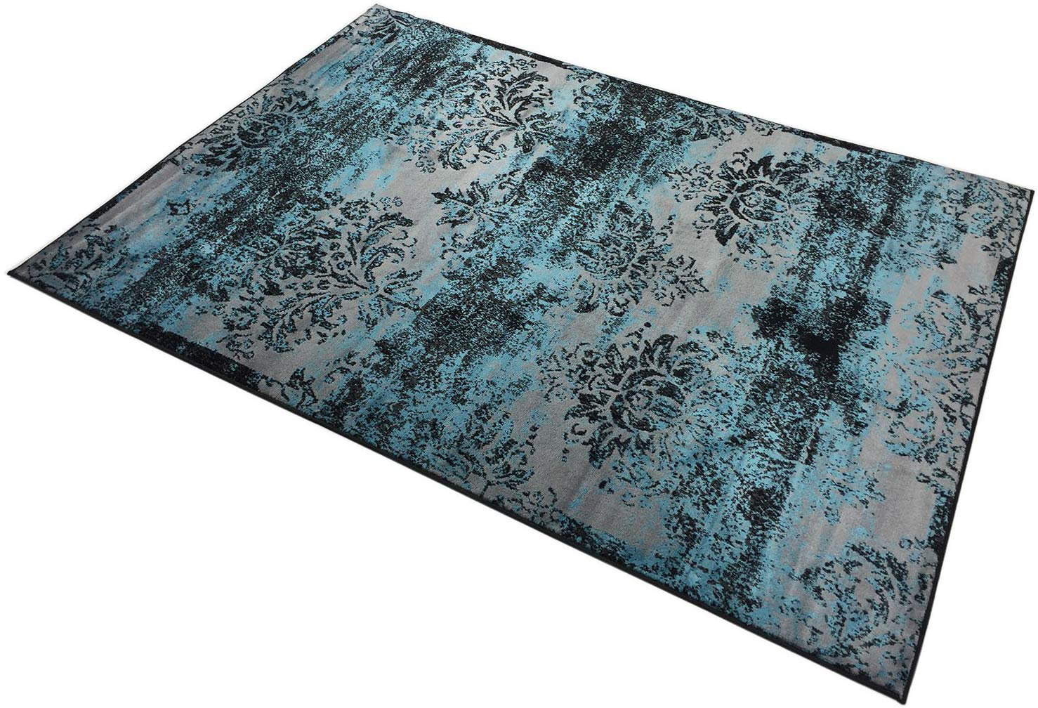 House of Hampton Distressed Damask Design Area Rugs - Wayfair Canada