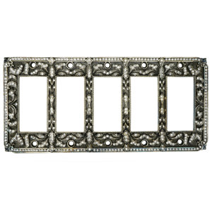 Edgar Berebi 5 GFI SWITCH COVER; CLEAR DECORATED WITH SWAROVSKI ...