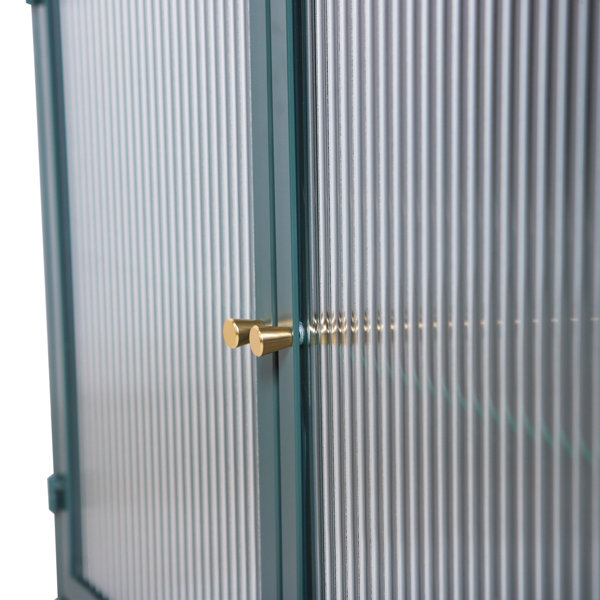 Latitude Run® Double-Door Wall-Mounted Metal Storage Cabinet With ...