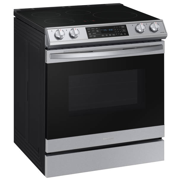 GE Profile™ Smart 30" 5.3 Cubic Feet Electric Slide-in Range with ...