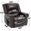 Red Barrel Studio Power Lift Recliner Chair Heat Massage Dual Motor ...