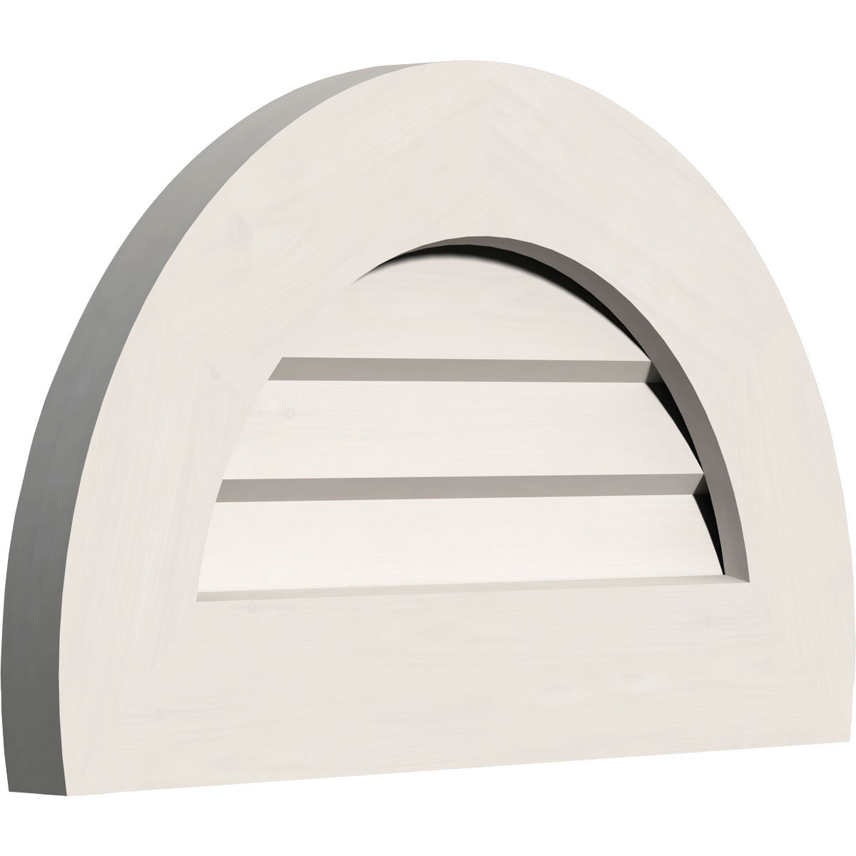 Ekena Millwork Half Round PVC Gable Vent | Wayfair