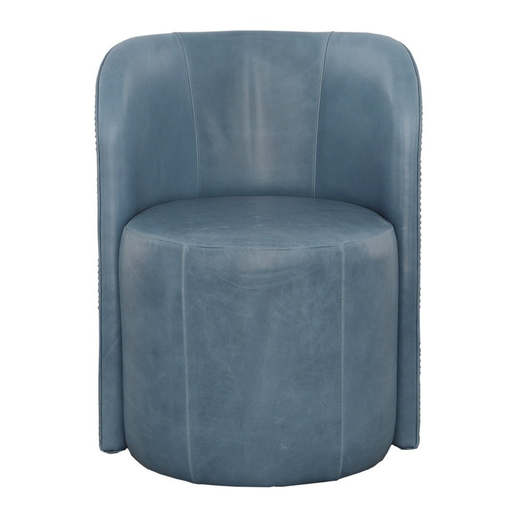 Fairfield Chair Socrates Leather Barrel Back Dining Chair | Perigold