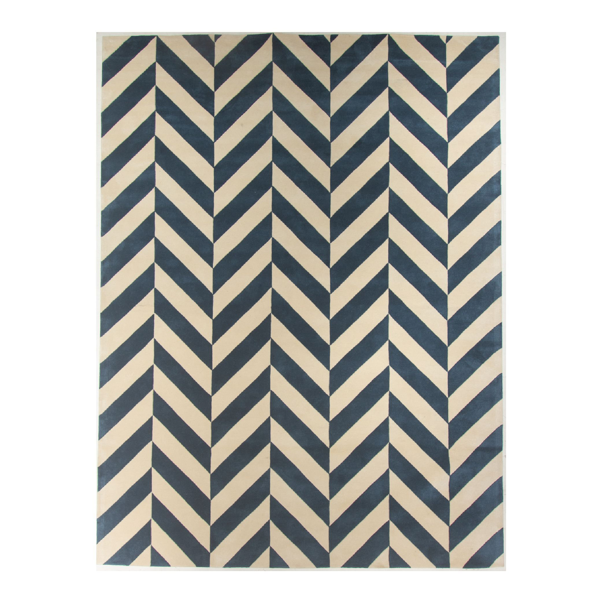 String Matter Rectangle 9' X 12' Area Rug with Non-Slip Backing ...