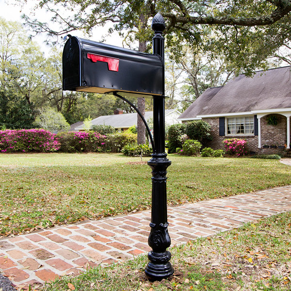 Vandalet Mailbox Co. 56" H In-Ground Decorative Post & Reviews | Wayfair