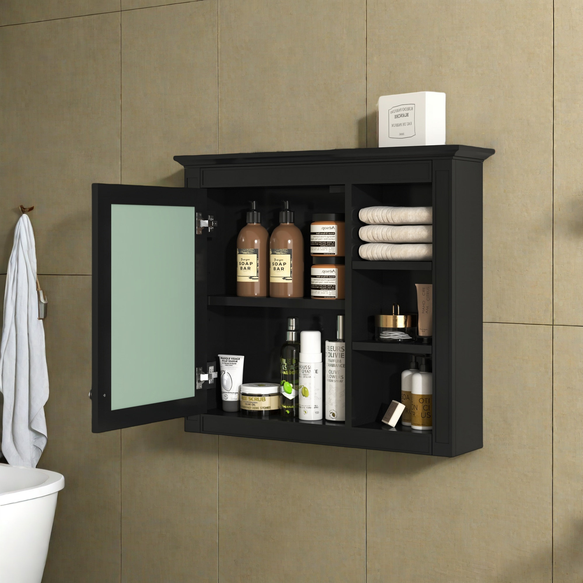 Red Barrel Studio® 30'' X 28'' Medicine Cabinet, Wall Mounted Bathroom ...