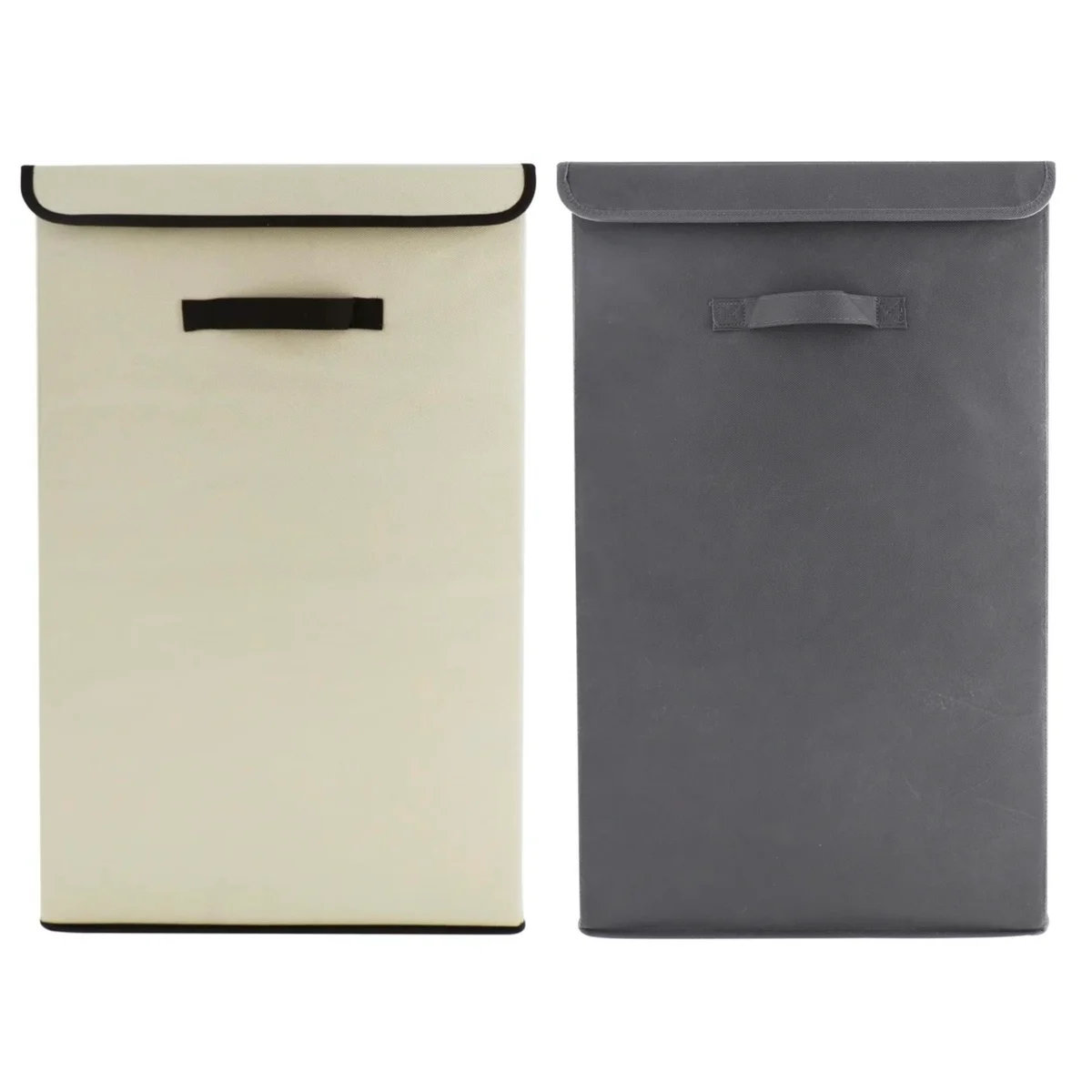 J&V Textiles Paquet de 2 grands paniers à linge, panier à linge ...