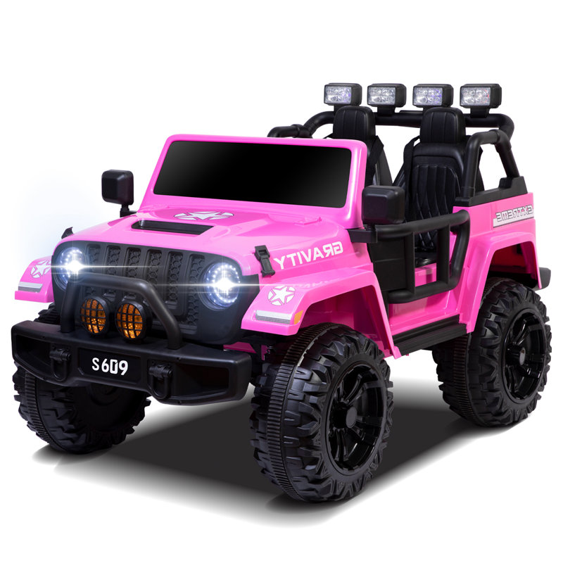 Kulamoon 12V 2-Seater Ride On Truck Car for Kids w/ Remote Control ...
