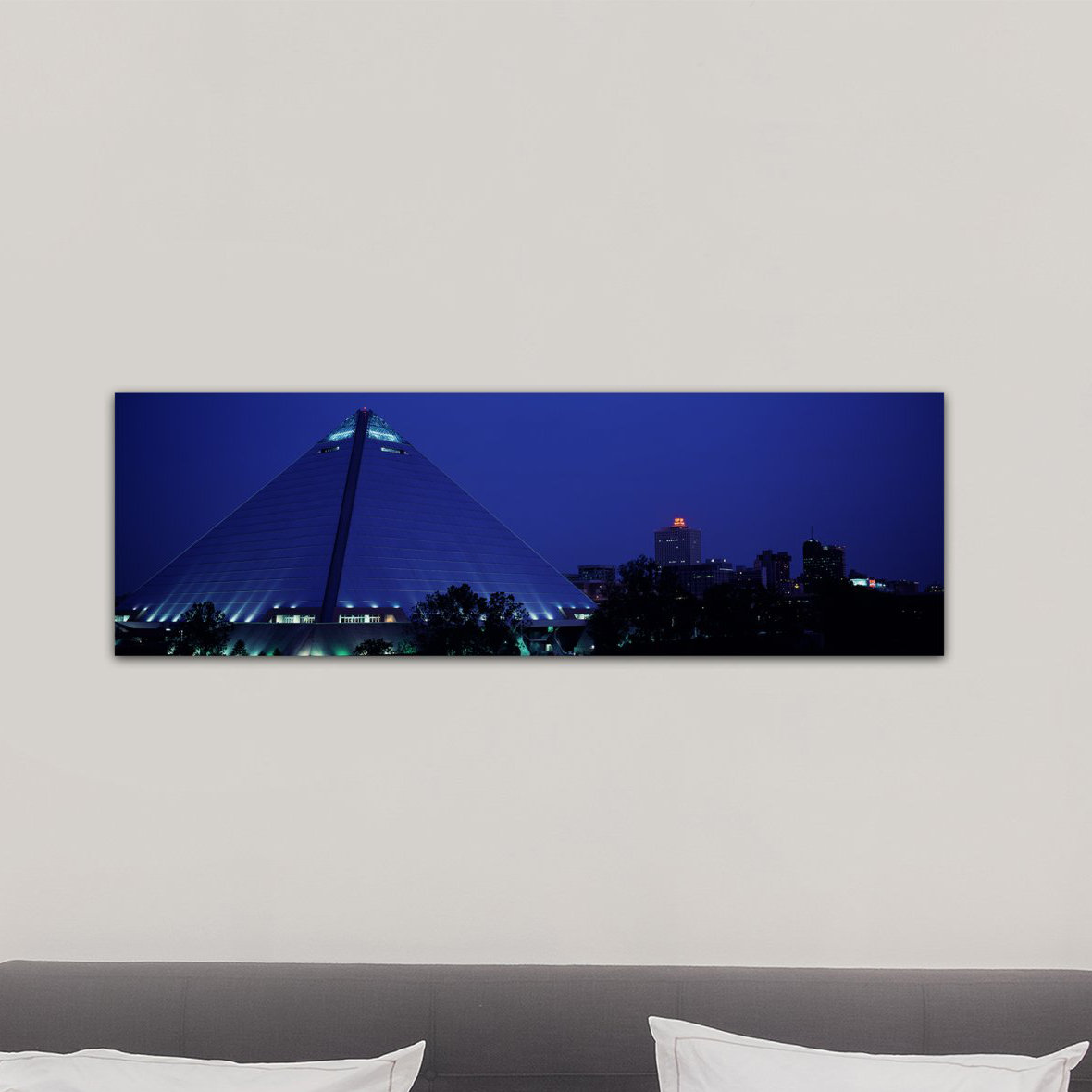 Memphi Tennessee Skyline Art Pyramid