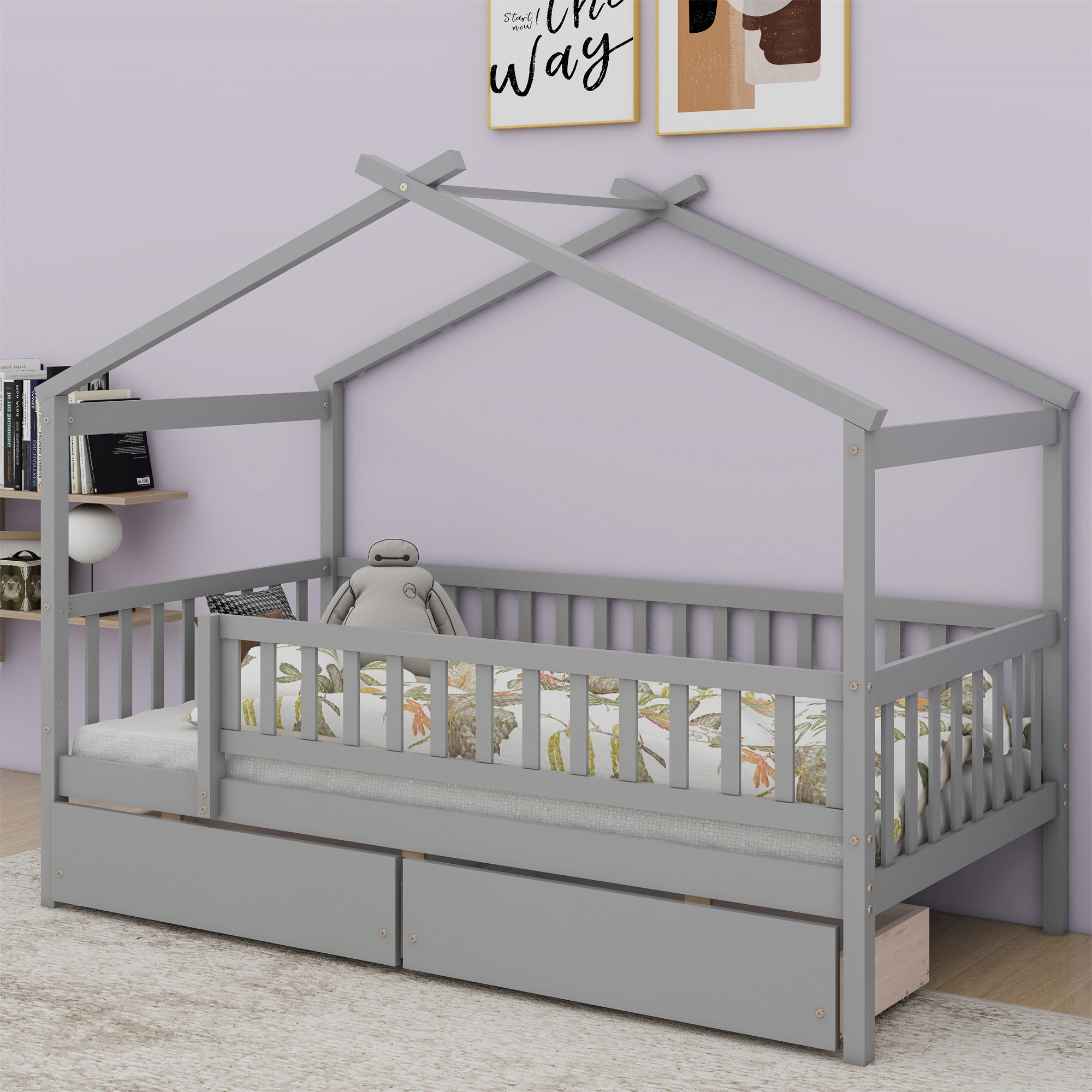 Harper Orchard Otisfield Slat Storage Bed | Wayfair