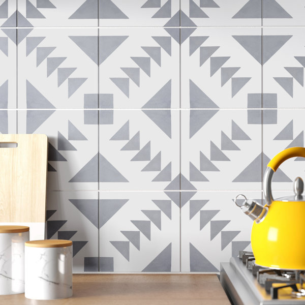 Moroccan Mosaic Tile House Tadla 8" x 8" Cement Patterned Wall & Floor ...