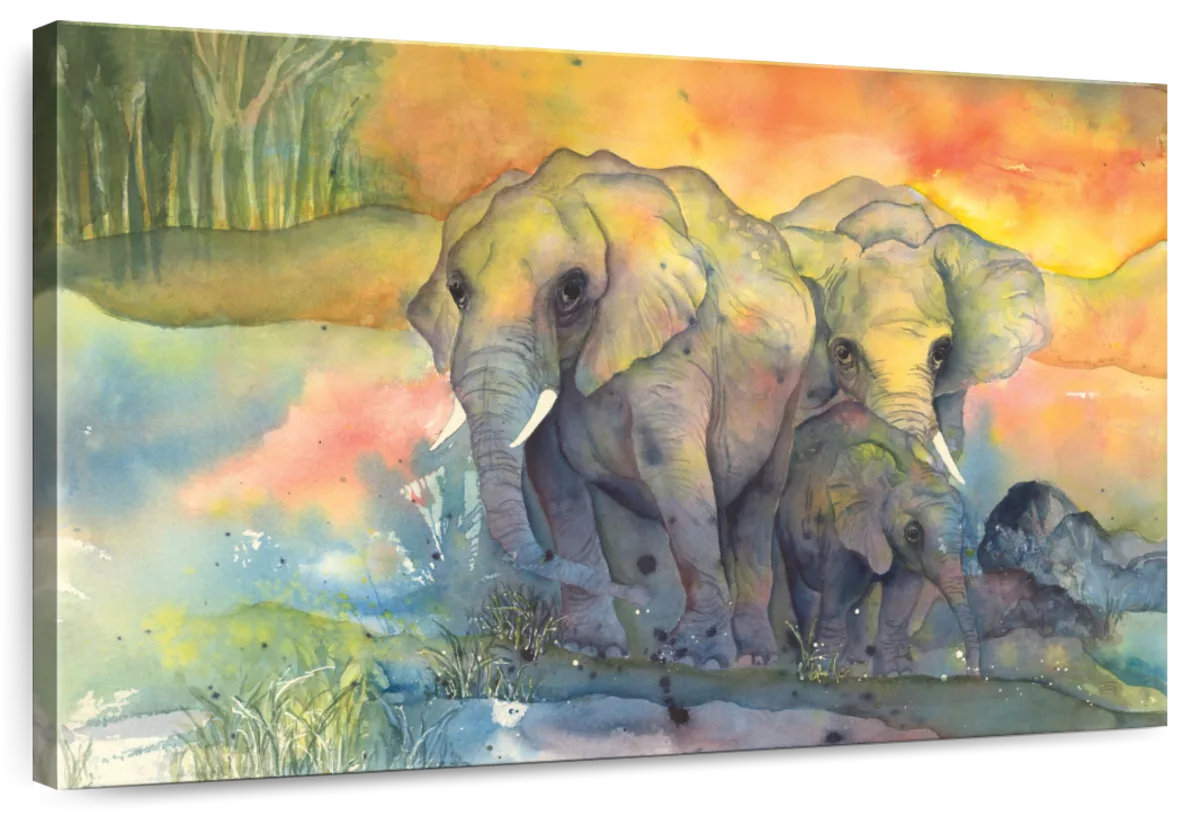 Ebern Designs Brampt Elephants Kin | Wayfair