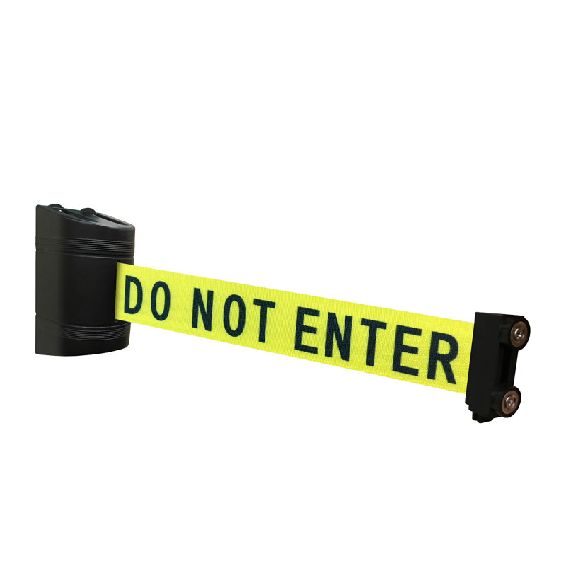 VIP Crowd Control Magnetic Retractable Wall Barrier 120"L (Do Not Enter ...