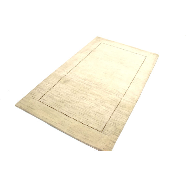 August Grove Sharon Minimal Handmade Hand-Knotted Rectangle: 150' X 90 ...