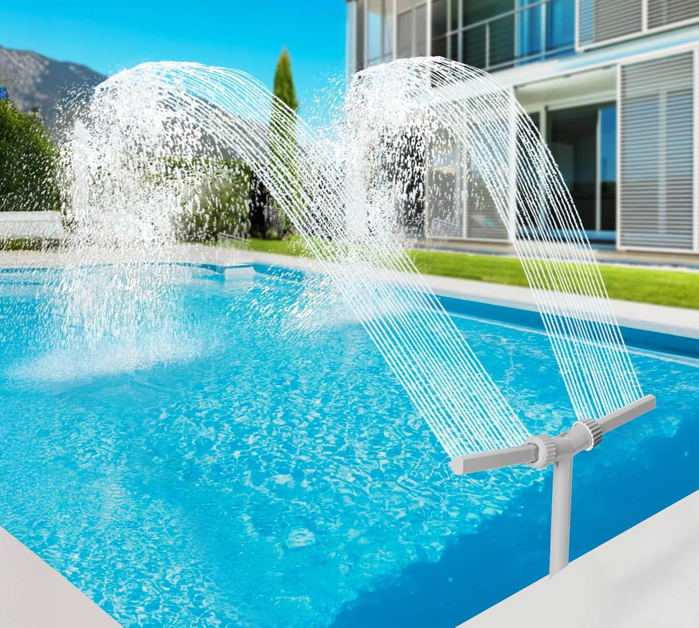 RELINZ Dual Spray Water Fountains For Above Ground/Inground Pools | Wayfair