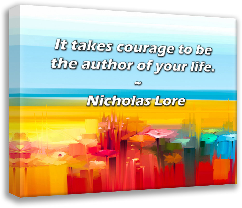 Astoria Grand Artsy Quote By Nicholas Lore Gallery Wrapped Canvas | Wayfair