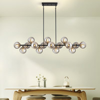 Wrought Studio™ Holmesfield 16 - Light Dimmable Bubble Glass Sputnik ...