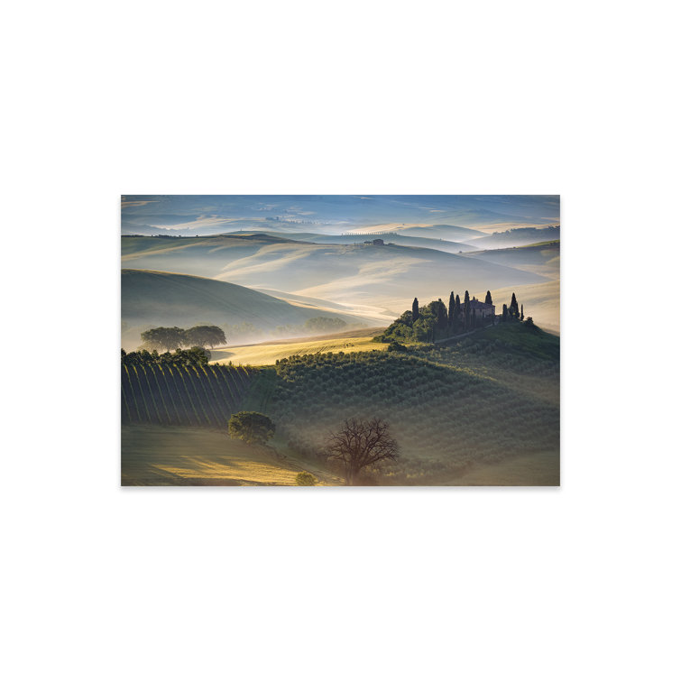 Millwood Pines Apolino Belvedere Morning, Tuscany, Italy On Plastic ...