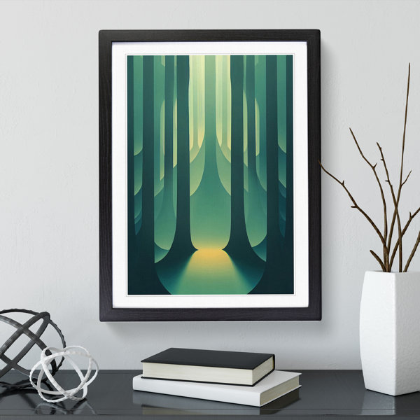 Alpen Home Symmetrical Forest No.4 Abstract - Single Picture Frame ...