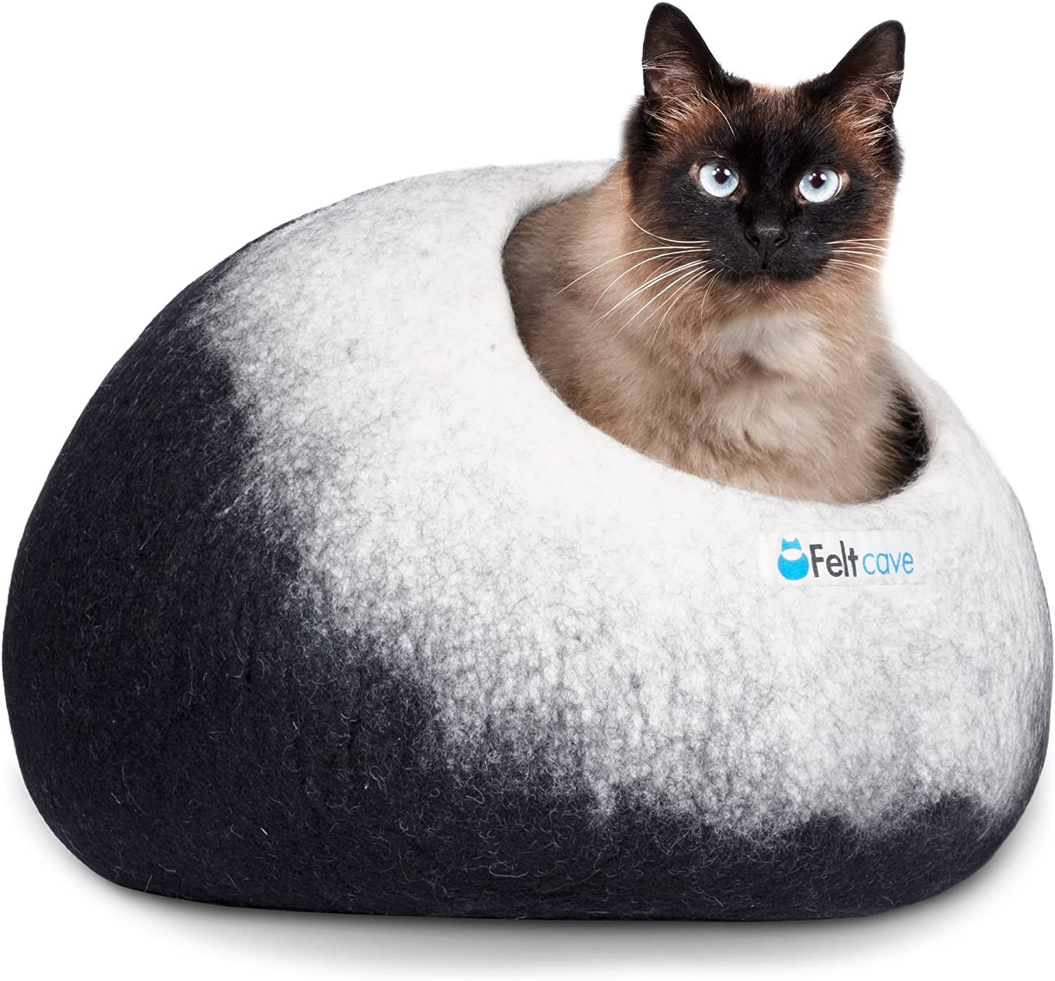 Feltcave Medium Cat Cave Bed - Cute Cat Bed Cave Handcrafted From ...