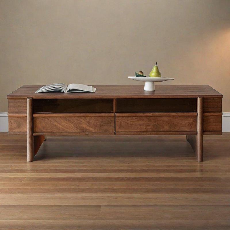 LIZIYE Black walnut end table | Wayfair