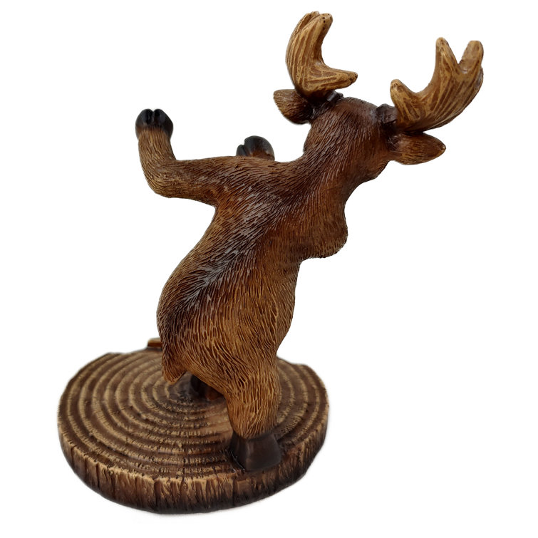 De Leon Collections Peeking Moose Figurine Woodland Forest Rustic ...