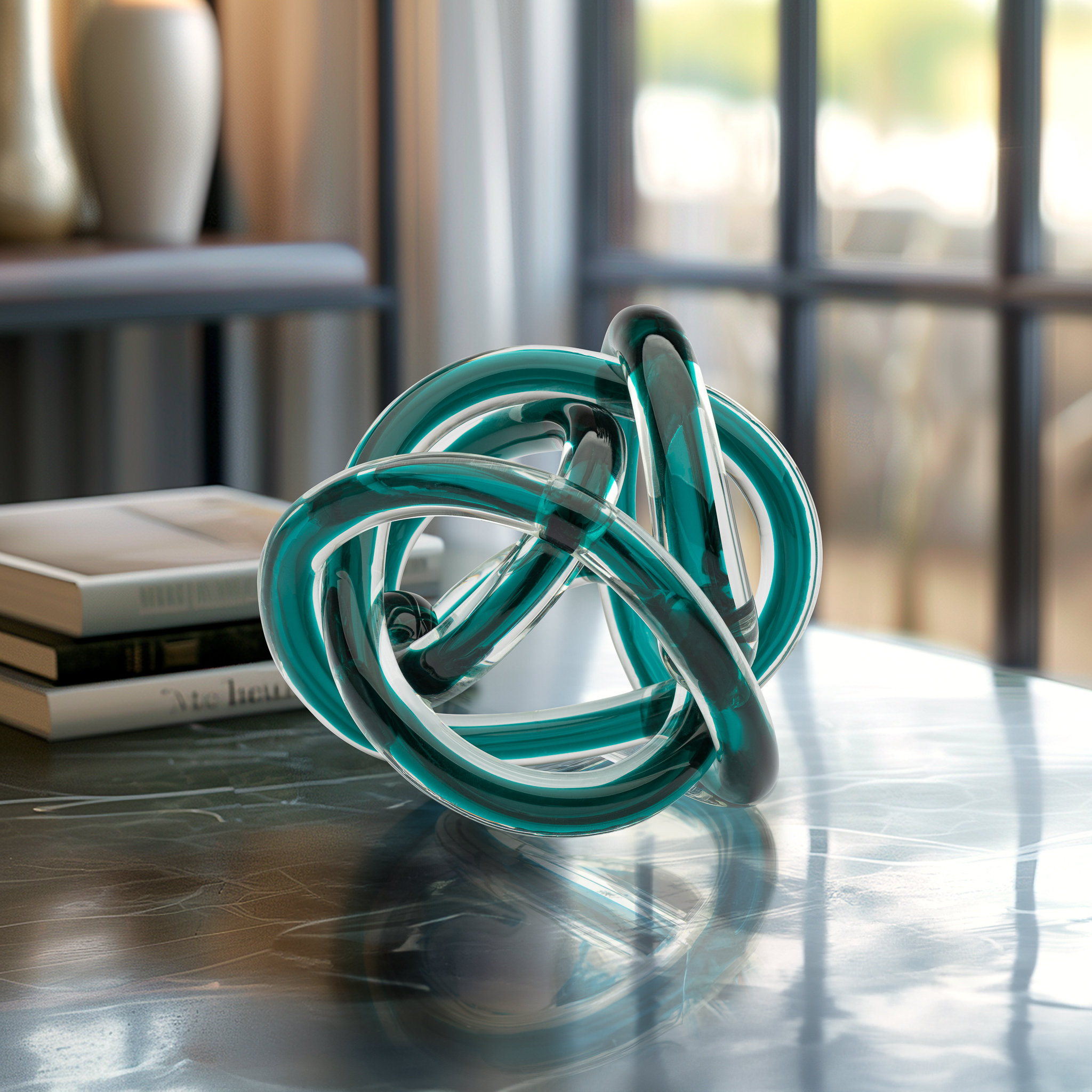 Orren Ellis Decorative Glass Infinity Knot Decor Ball & Reviews | Wayfair