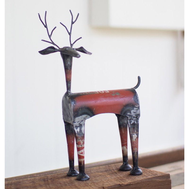 The Holiday Aisle® Recycled Metal Red Deer & Reviews | Wayfair