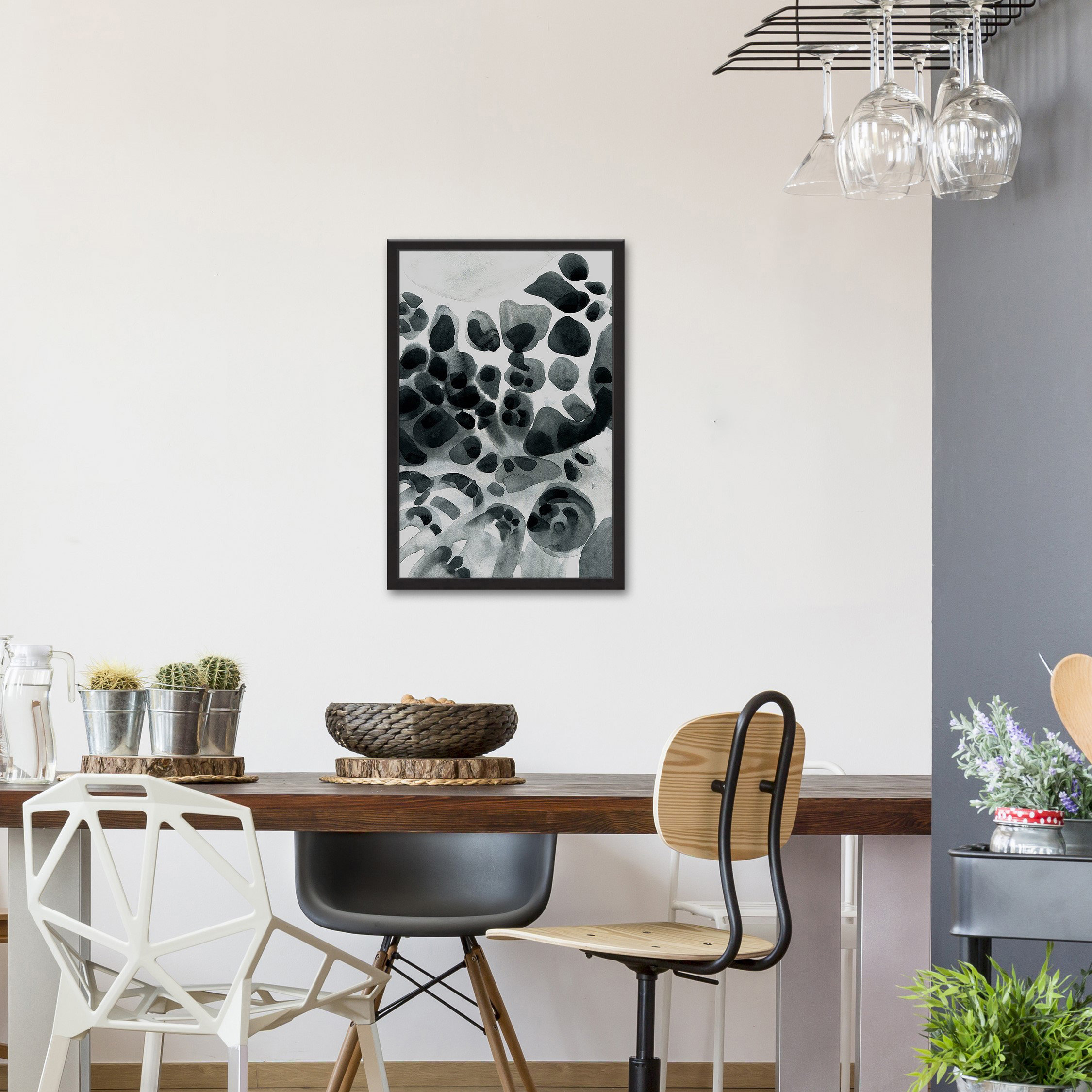 Ivy Bronx 'Footprints Everywhere' Framed Watercolor Painting Print on ...