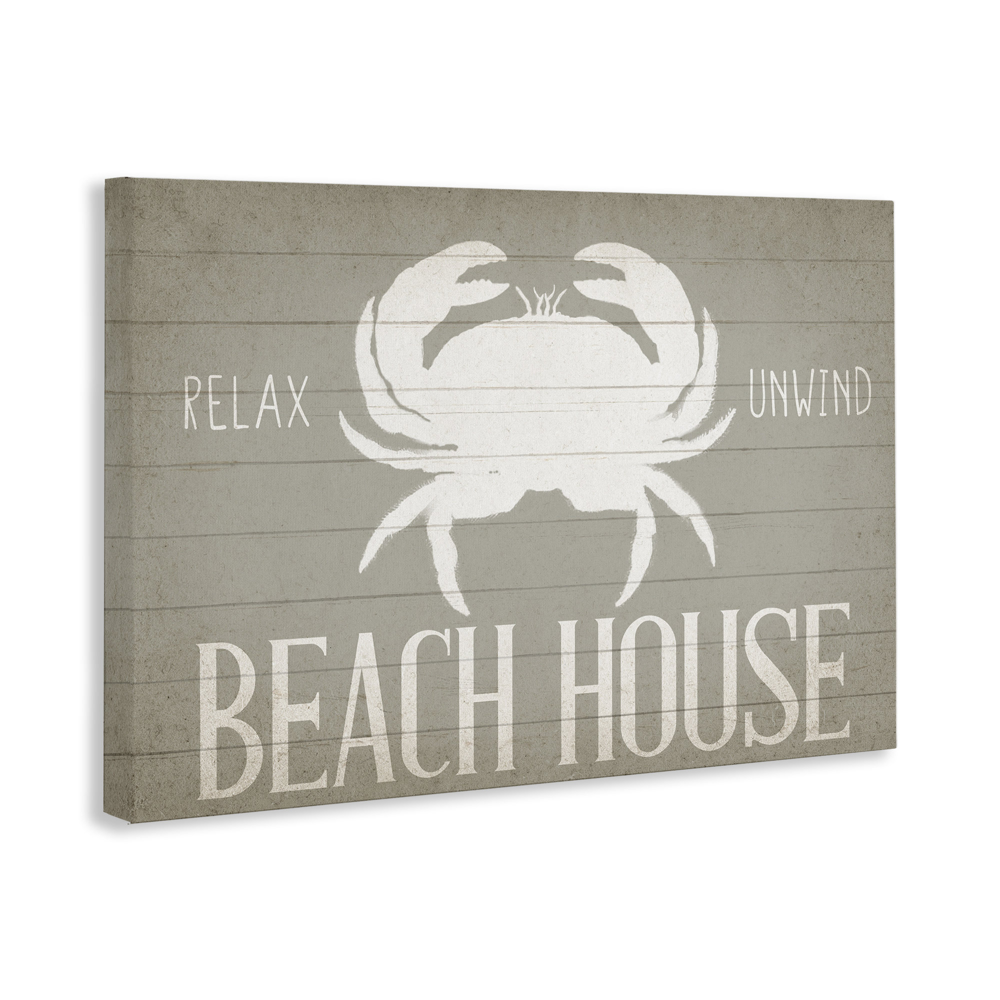 Highland Dunes Relax Unwind Beach House Canvas Wall Art, design by Kim ...