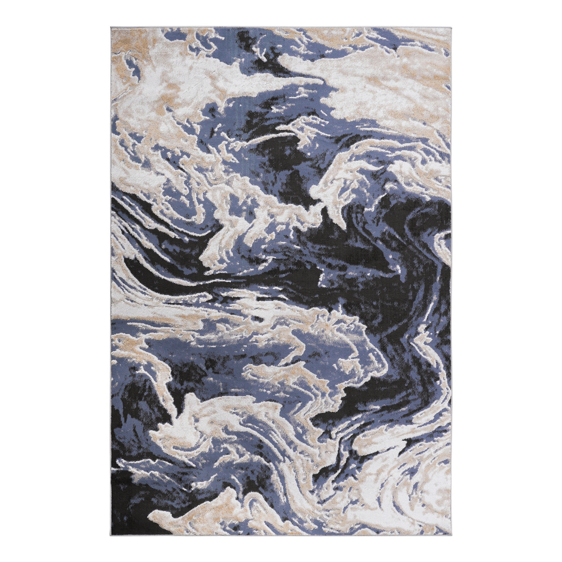 Blue Abstract Area Rugnull