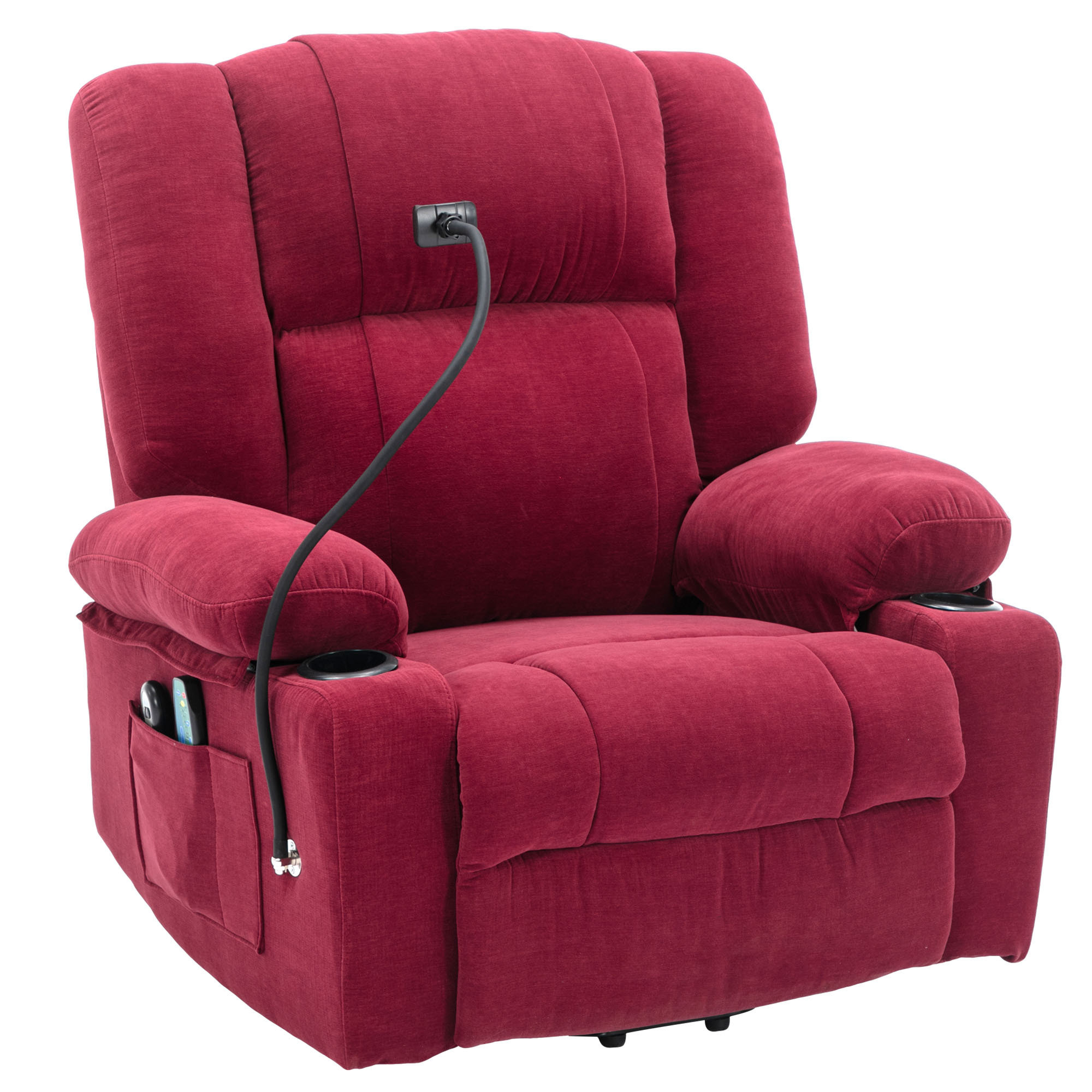 Latitude Run® Power Lift Recliner Chair Electric Recliner With Massage ...