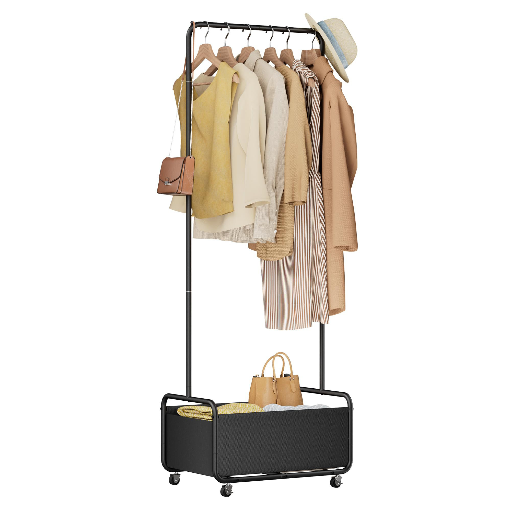 Latitude Run® Small Clothes Rack, Heavy Duty Small Clothing Rack, 2-In ...