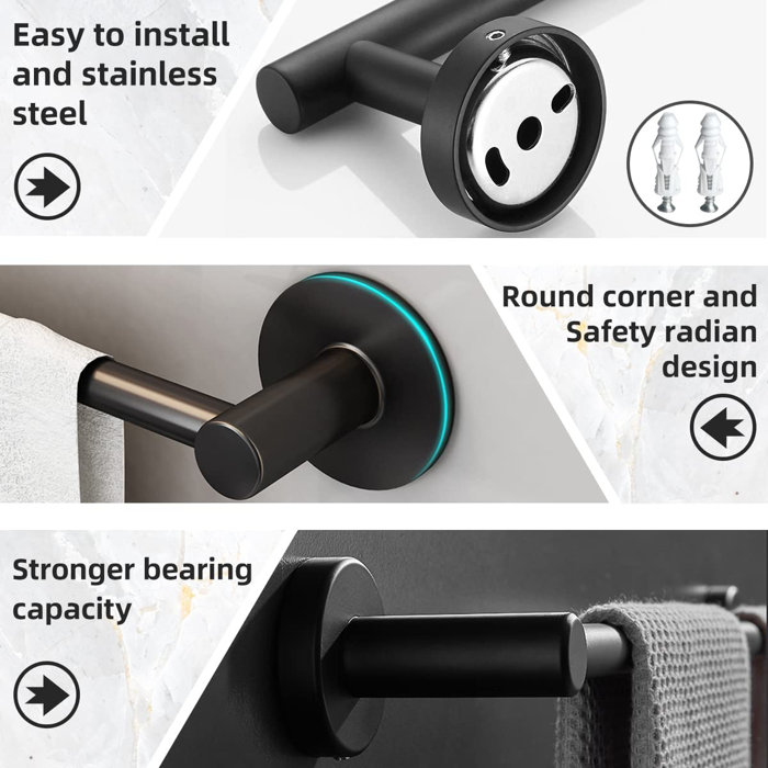 EZsport Wall Mounted Towel Rack & Reviews | Wayfair