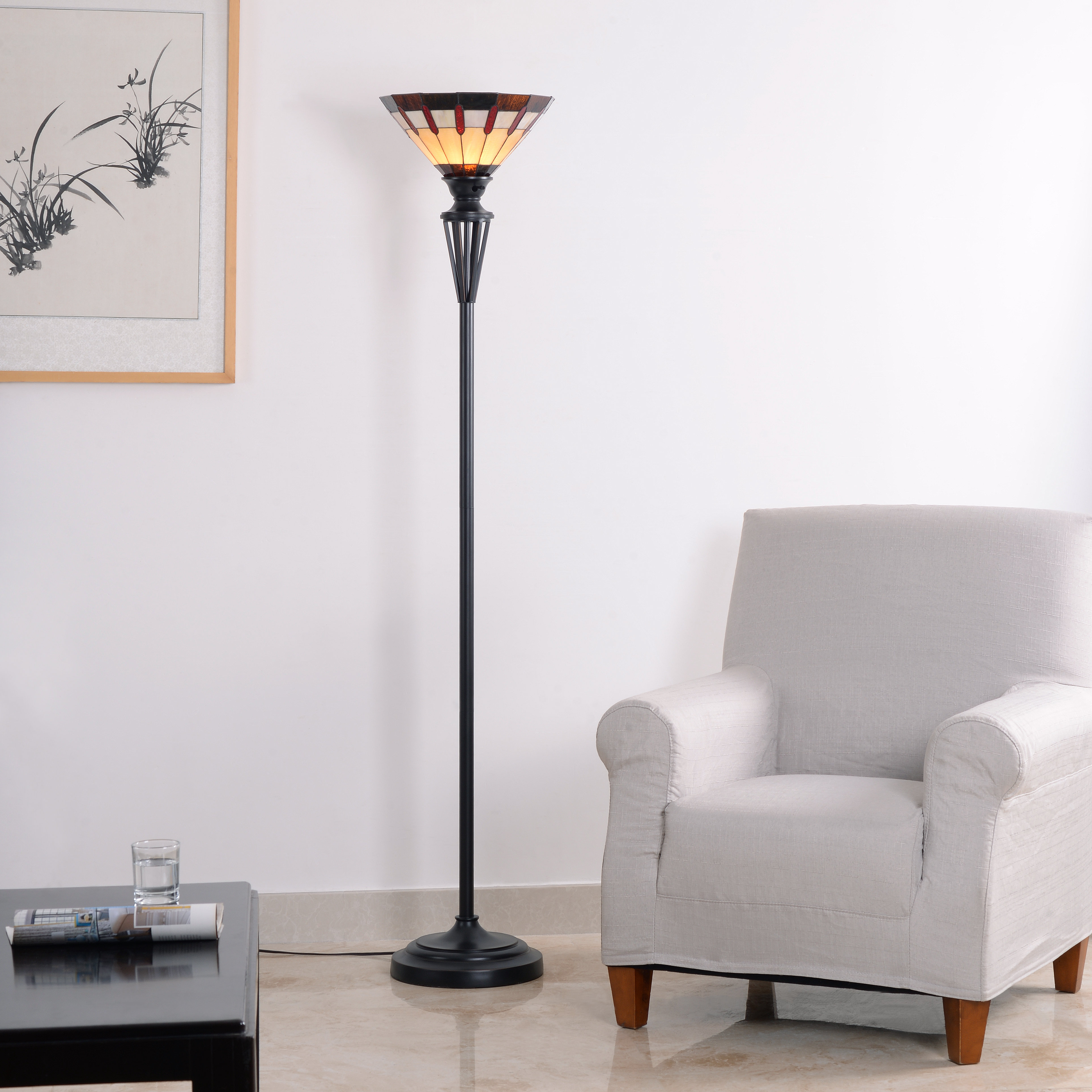 Astoria Grand Lampe torchère sur pied 71,5 po Rozanne et Commentaires ...